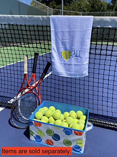 Passion for Tennis Collection 17"x12"x8" Storage Bin (White Background)