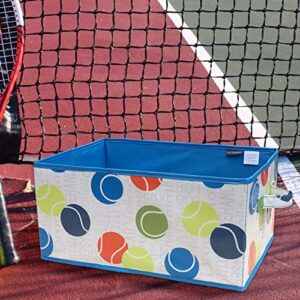 Passion for Tennis Collection 17"x12"x8" Storage Bin (White Background)