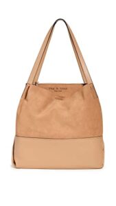 rag & bone women’s passenger tote 2.0, caramel, tan, one size