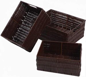 elevon balancefrom handmade storage baskets organizer bins, set of 3