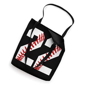 Vintage Baseball Mom #22 Jersey Baseball Jersey Number 22 Tote Bag