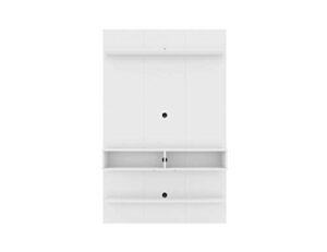 manhattan comfort libra floating wall entertainment center, white