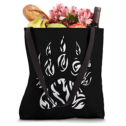 Bear Paw Native American Tote Bag