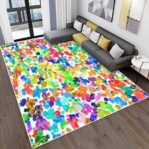 modern abstract area rugs for living room kitchen bedroom color ink blots seamless background drawing in school bright summer bathroom rugs stain resistant carpet mat pad rectangular home decor