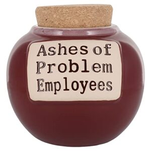 cottage creek ashes of problem employees piggy bank, ceramic candy jar, fun gifts