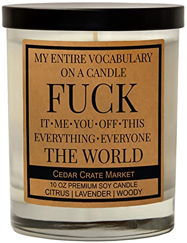 Funny Candles - Funny Gifts for Women, Best Friend, Friend Gifts, BFF Gifts, Friendship, Gifts for Her, Him, Gifts for Men, Boss, Coworker Gifts, Fun Birthday Gifts, Christmas, Hand Poured in USA