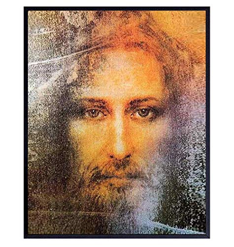 Jesus Christ Wall Art - Jesus Wall Decor - Religious Christian Room Decor for Bedroom, Home, Church - Catholic Gifts - Inspirational Gift for Pastor, Priest, Ordained Minister - Picture Poster