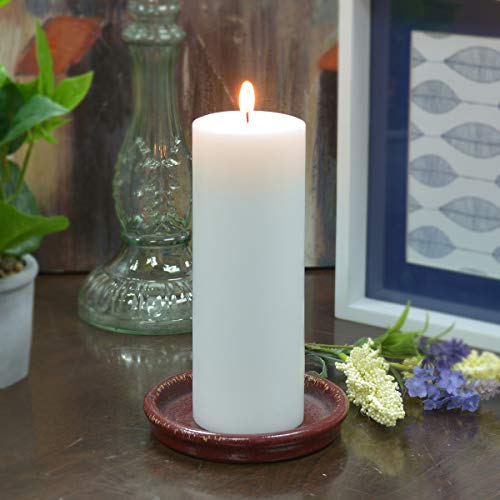 3 x 8 Inch White Pillar Candles - Set of 16