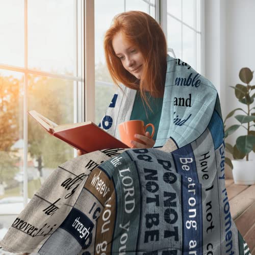 Christian Gifts for Women Faith Blanket 50"x60"- Best Gifts for Christian Women/Men - Inspirational Gifts for Women - Religious Gifts for Men - Funny Christian Christmas, Birthday Throw Blanket