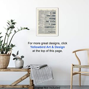 Inspirational Quote Wall Art Decor Poster -8x10 Motivational Home Decoration for Bedroom, Office Gift, Broadway Musical Play Lyrics, Entrepreneur - Unframed