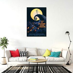 Tim Burton's The Nightmare Before Christmas - Movie Poster (Regular Style - White) (Size: 24 x 36 inches)