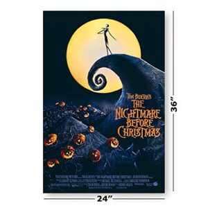 Tim Burton's The Nightmare Before Christmas - Movie Poster (Regular Style - White) (Size: 24 x 36 inches)