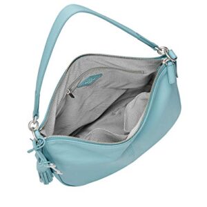 Fossil Women's Jolie Leather Hobo Purse Handbag, Turquoise