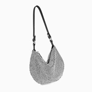 Gudessly Women's Full Rhinestone Fashion Evening Bag Shinny Bling Purse Handbag Party Prom Wedding Purse