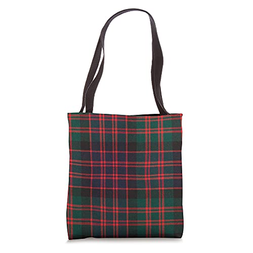 MacDonald Clan Scotland Red Plaid Scottish Tartan Tote Bag