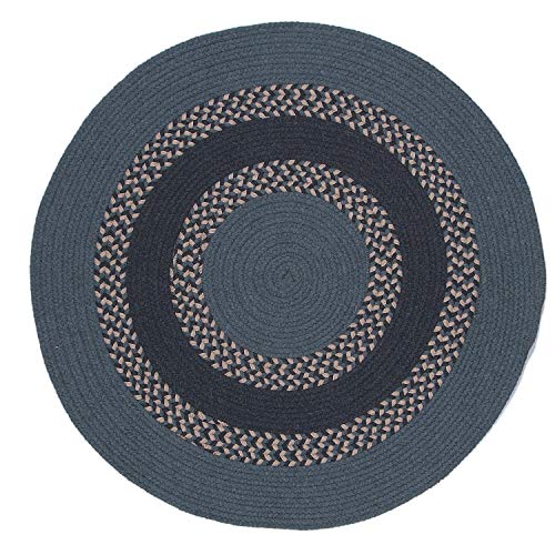 Colonial Mills Corsair Banded Round Area Rug, 3X3, Blue