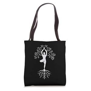 yoga namaste women meditation chakra – woman yogi gift tote bag