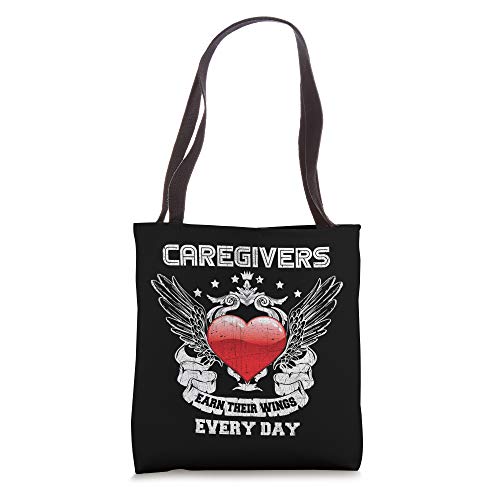 Caregivers Wings Perfect Nurse Aide Appreciation Gift Tote Bag