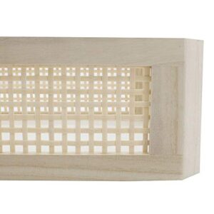 Woven Wooden Bamboo Basket,Rectangular Storage Basket,Natural and Decorative, Arts and Crafts.