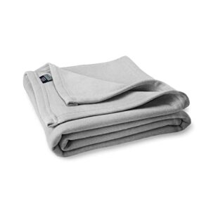 mv sport sweatshirt blanket – lightweight blanket – fleece knit blanket (heather)