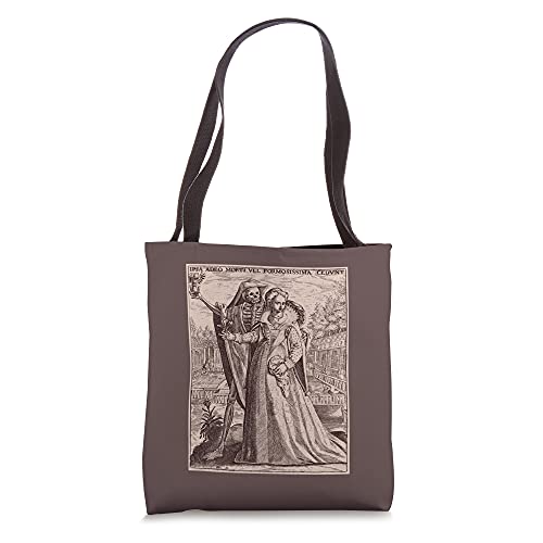 Memento Mori Death Beauty Latin Gothic Witchy Dark Academia Tote Bag