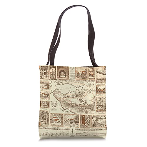 Old Palo Alto CA Map (1925) Tote Bag