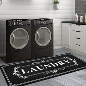 ustide laundry room rug runner farmhouse laundry room decor rug nonskid kitchen runner durable laundry floor mat waterproof runner rug for kitchen bathroom washhouse entry