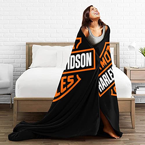 LIFFGOESON Motorcycle Lovers Gifts Throws Blanket Super Soft and Stylish Flannel All-Season Living Room,Bedroom Warm Blanket,Used for Bed,Sofa,Travel,Camping(80x60inch)