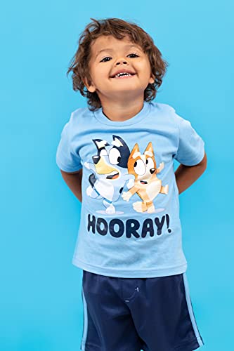 Bluey Toddler Boys T-Shirt and Mesh Shorts Outfit Set 2T