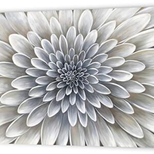 Yihui Arts White Flower Canvas Wall Art Painting Hand Painted Floral Canvas Pictures Aesthetic Botanical Artwork for Bedroom Living Room Bathroom Decoration