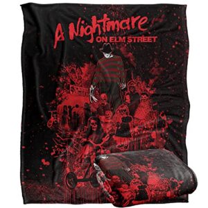 a nightmare on elm street blanket, 50″x60″, elm street, silky touch super soft throw blanket