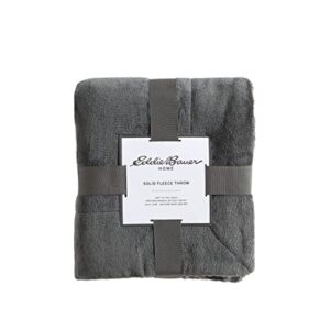 Eddie Bauer Ultra-Plush Collection Throw Blanket-Reversible Sherpa Fleece Cover, Soft & Cozy, Perfect for Bed or Couch, Smoke Grey