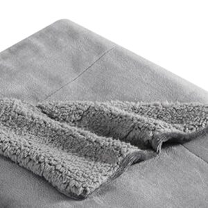 Eddie Bauer Ultra-Plush Collection Throw Blanket-Reversible Sherpa Fleece Cover, Soft & Cozy, Perfect for Bed or Couch, Smoke Grey