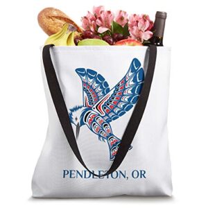 Pendleton Oregon Native American Kingfisher Bird Tote Bag