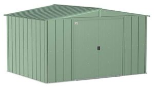 arrow shed classic 10′ x 8′ outdoor padlockable steel storage shed building