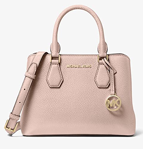 MICHAEL Michael Kors Camille Small Pebbled Leather Satchel, Soft Pink