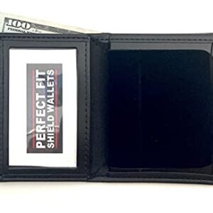 Perfect Fit Shield Wallets 7 point Star Bi-Fold Hidden Badge Wallet (Cutout PF33) Fits for Blackinton B447 Seven-point Star