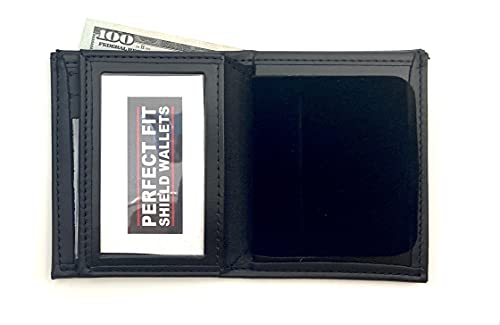 Perfect Fit Shield Wallets 7 point Star Bi-Fold Hidden Badge Wallet (Cutout PF33) Fits for Blackinton B447 Seven-point Star