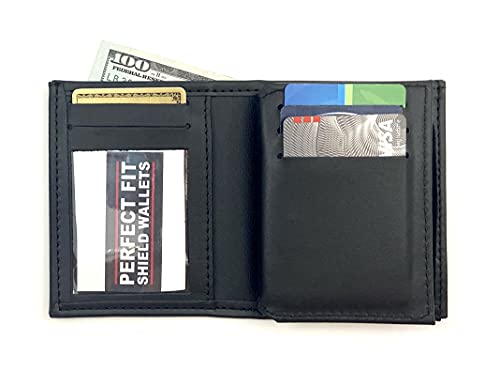 Perfect Fit Shield Wallets 7 point Star Bi-Fold Hidden Badge Wallet (Cutout PF33) Fits for Blackinton B447 Seven-point Star