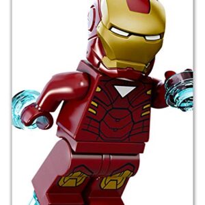 Lego Mini Figure Prints - Set of 6 (8x10) Poster Photos - Captain America Hulk Iron Man Spiderman Thor