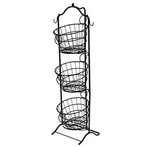 puleo international wire basket, antique black