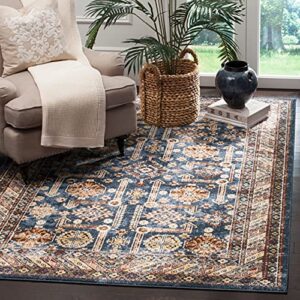 Safavieh Bijar Collection 4' x 6' Rust/Ivory BIJ653Q Traditional Oriental Distressed Non-Shedding Living Room Bedroom Area Rug