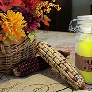 HYOOLA Pure Natural Jar Candles - 100% Olive Wax Candles in Glass - Paraffin Free Vegan Candle - Lime Green