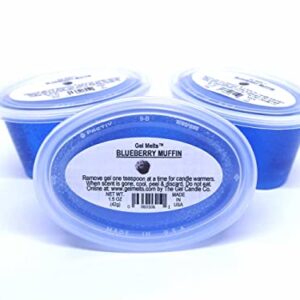 3 Pack BLUEBERRY MUFFIN Gel Melts for Warmers and Burners PEEL, MELT and ENJOY