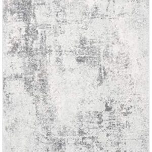 SAFAVIEH Tulum Collection 5'3" x 7'6" Ivory/Grey TUL209B Modern Abstract Non-Shedding Living Room Bedroom Dining Home Office Area Rug