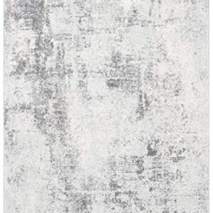 SAFAVIEH Tulum Collection 5'3" x 7'6" Ivory/Grey TUL209B Modern Abstract Non-Shedding Living Room Bedroom Dining Home Office Area Rug