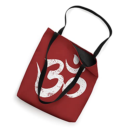 Distressed Om Meditation Spiritual Indian Yoga Symbol Om Tote Bag