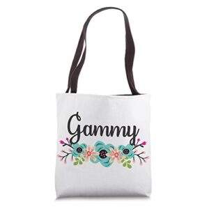 gammy gifts from grandkids floral personalized name gift tote bag