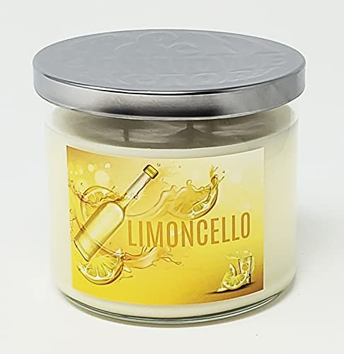 Limoncello Candle ~ 3 Wick Candle ~ All Natural Premium Soy and Coconut Wax ~ Highly Scented (14.5oz 3 Wick)