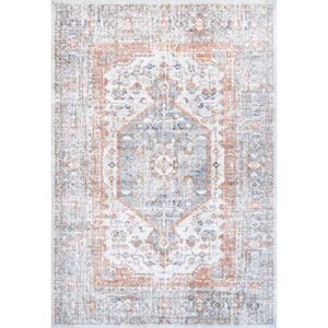 nuLOOM Jacquie Vintage Floral Area Rug, 3' x 5', Silver